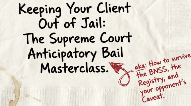 Complete Guide to Filing an SLP for Anticipatory Bail in SC